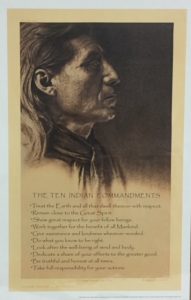 Poster, Native American Ten Commandments - Historic Print & Map Co.