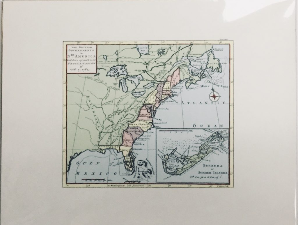 British Colonies 1760 Color Map - Historic Print & Map Co.