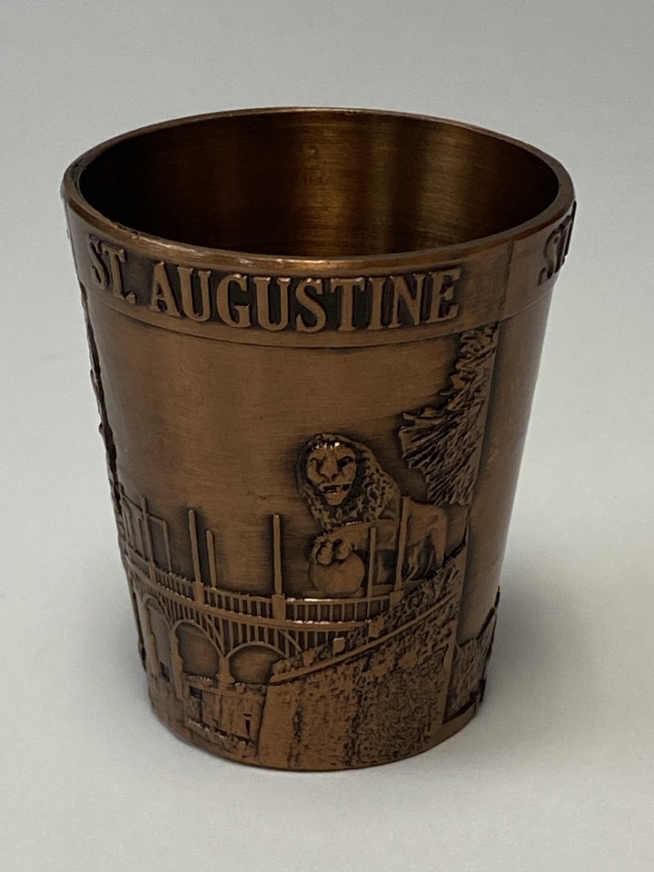 St. Augustine Metal Shot Glass Copper - Historic Print & Map Co.